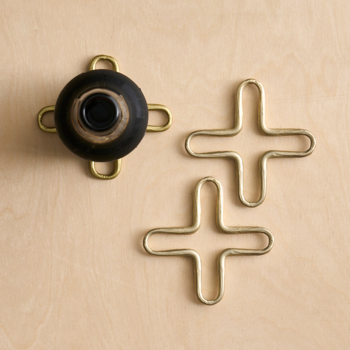 Forge Brass Mini Trivets - Set of 2 | Sumiye Co
