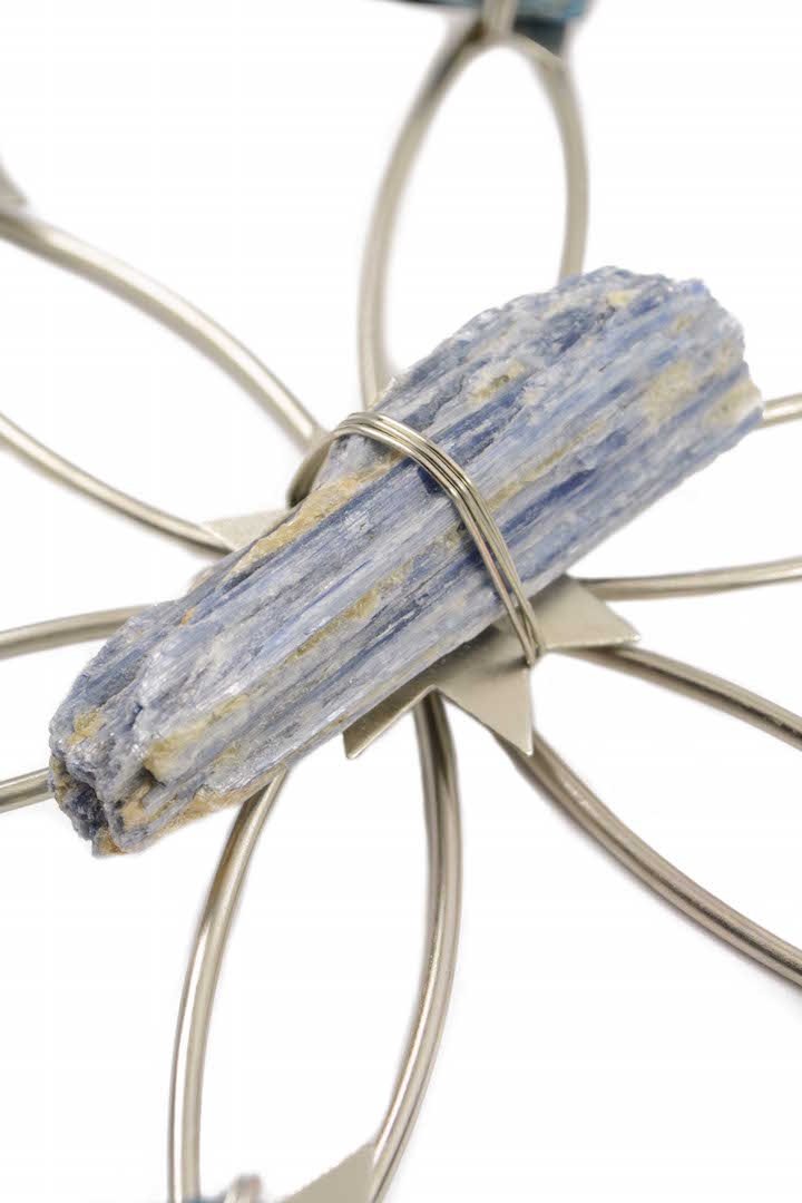 Flower of Life Crystal Grid - Tranquility- Silver Blue Ombre by Ariana Ost | Sumiye Co